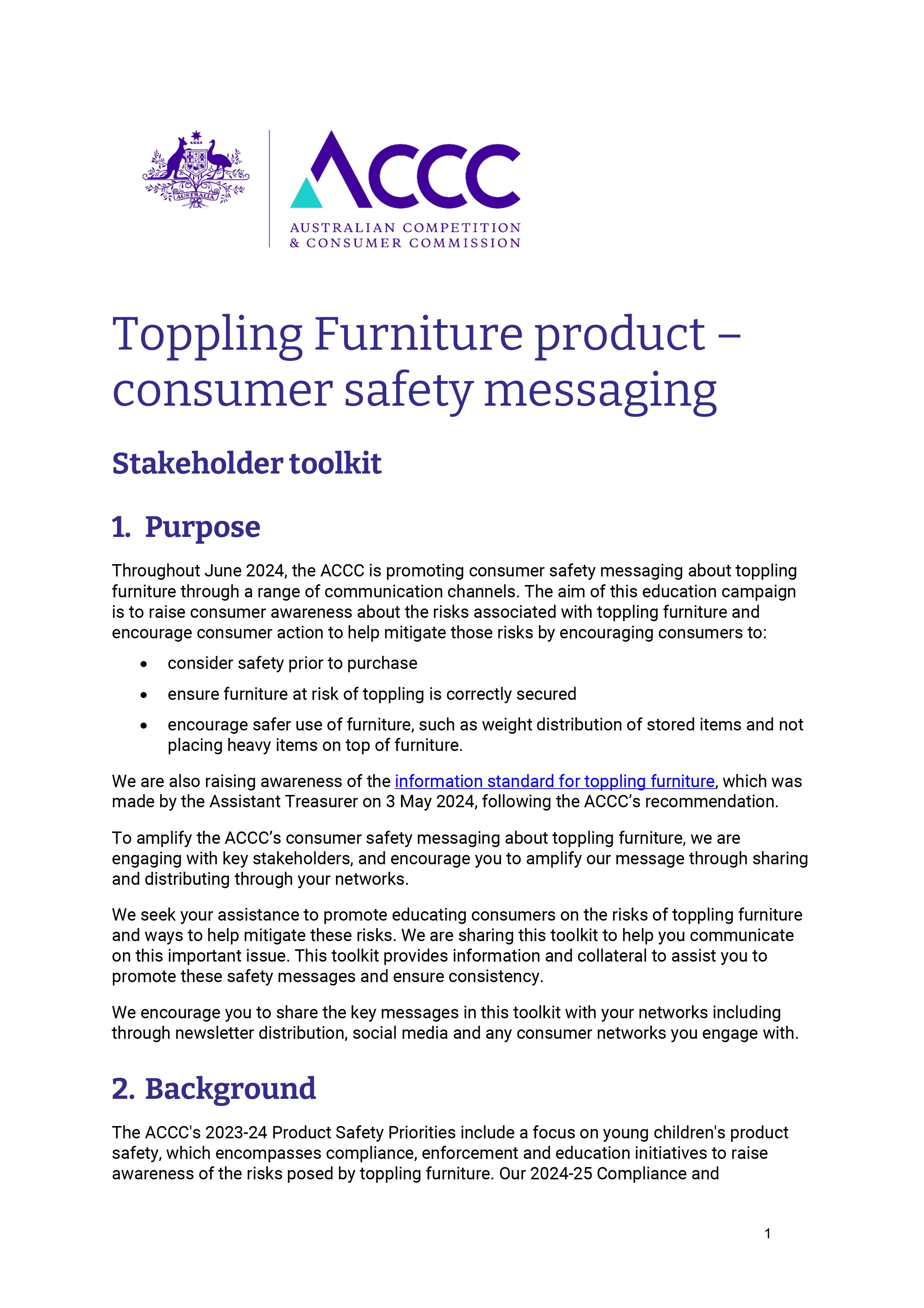 Call to change tenancy laws - fitting furniture to walls | Kidsafe Tasmania